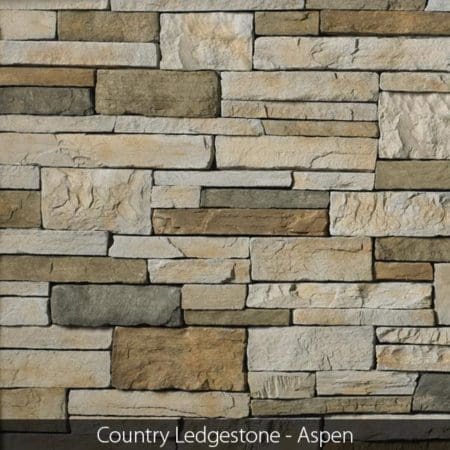 Stone veneer - Cultured Stone - Country Ledgestone - Mutual Materials
