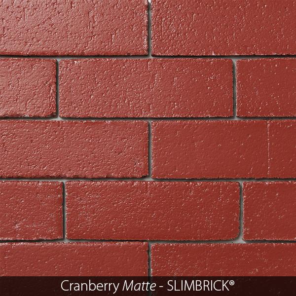 Buy Glazed Slimbrick - Cranberry Red - Mutual Materials